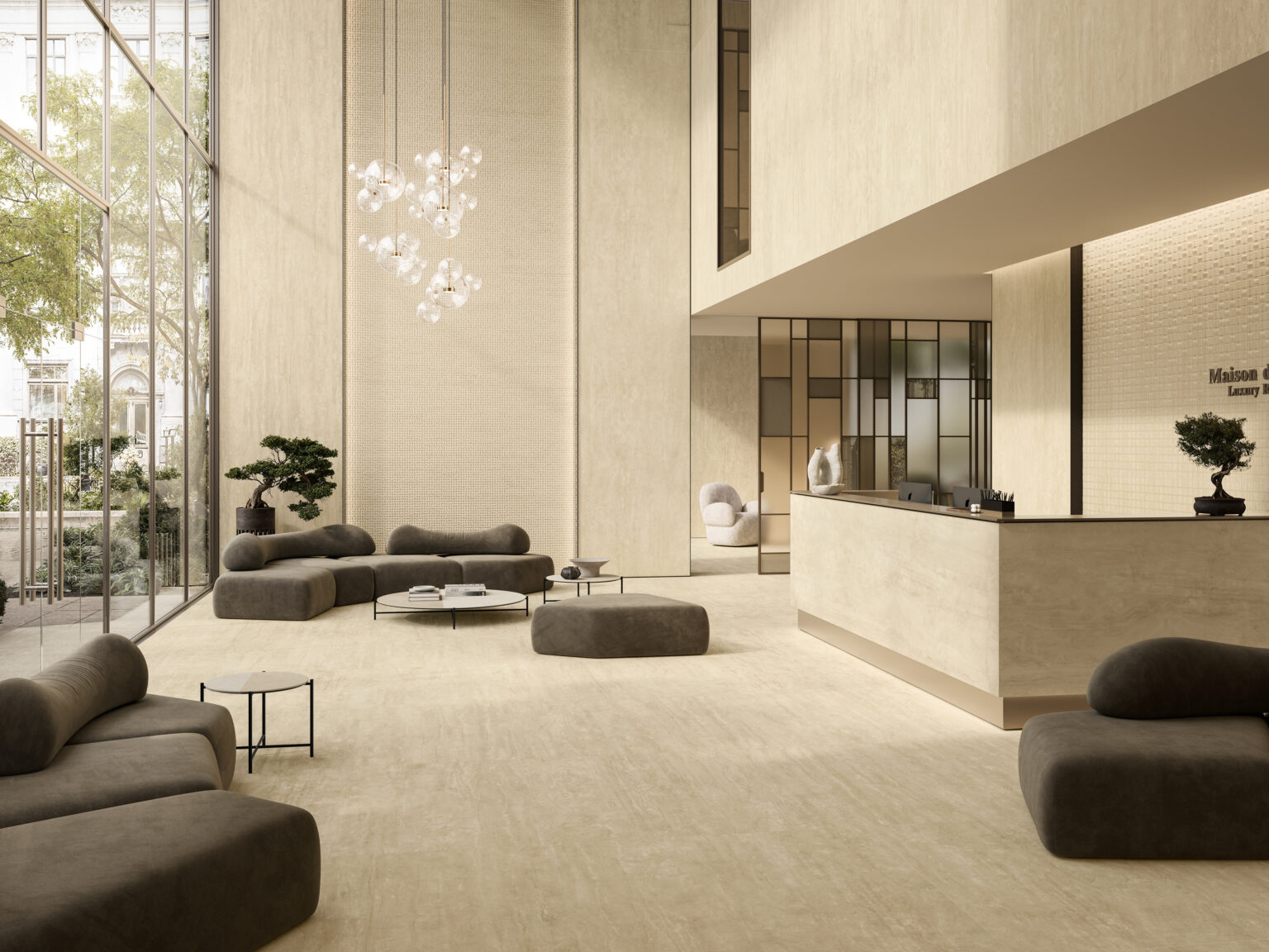 Marvel T by Atlas Concorde and HBA: exclusive 3D travertine surfaces ...