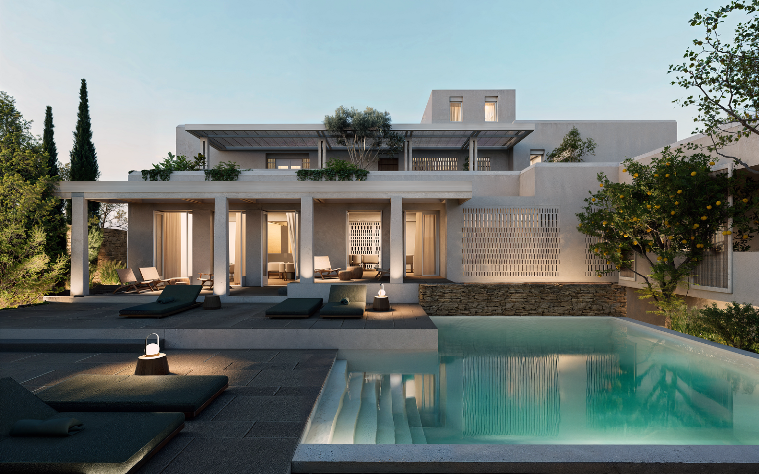 Méros – the stylish new bolthole from Santikos Collection • Hotel Designs